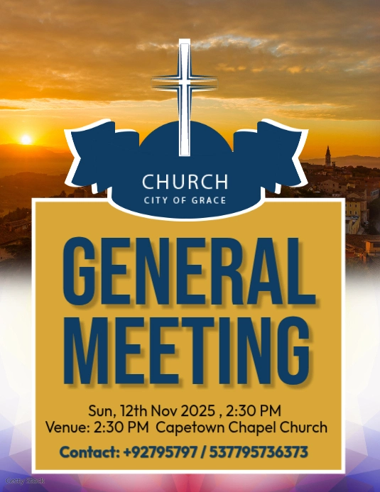 General Meeting Template | PosterMyWall