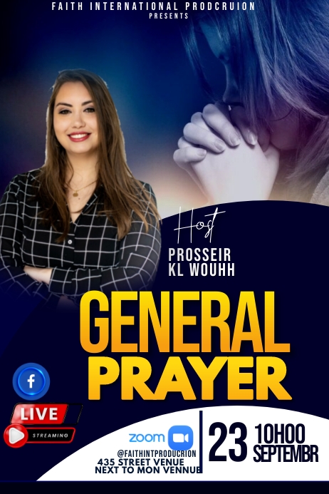 Copy of general prayer | PosterMyWall