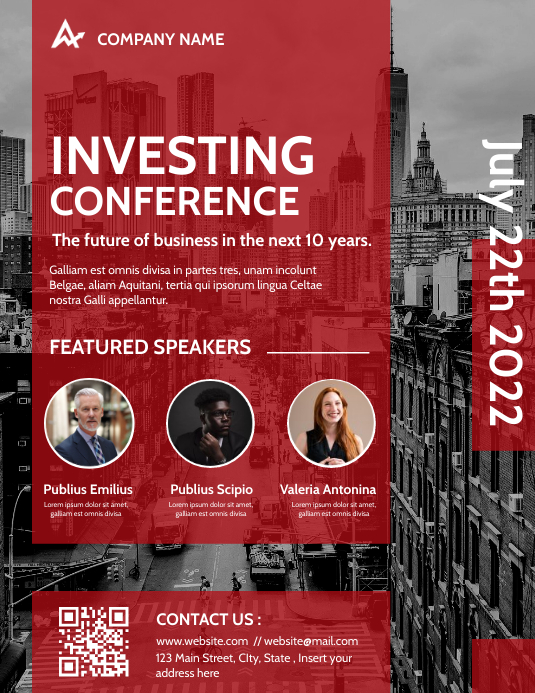 generic conference flyer advertisement Template | PosterMyWall