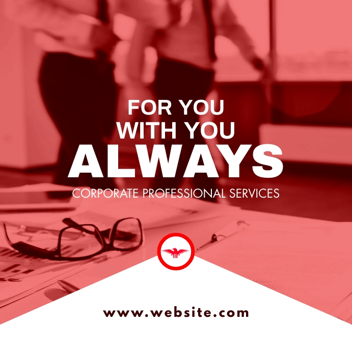 generic corprate advertisement office backgro Template | PosterMyWall