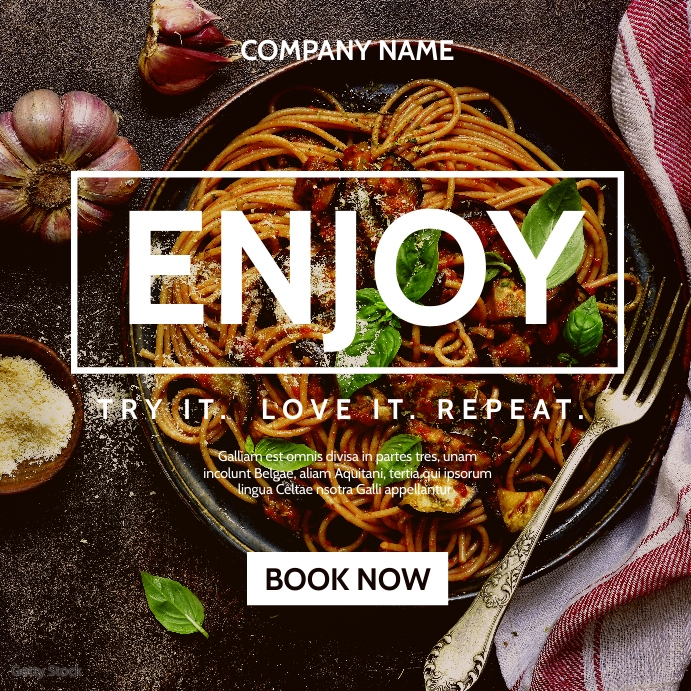 generic instagram post food restaurant banner Template | PosterMyWall