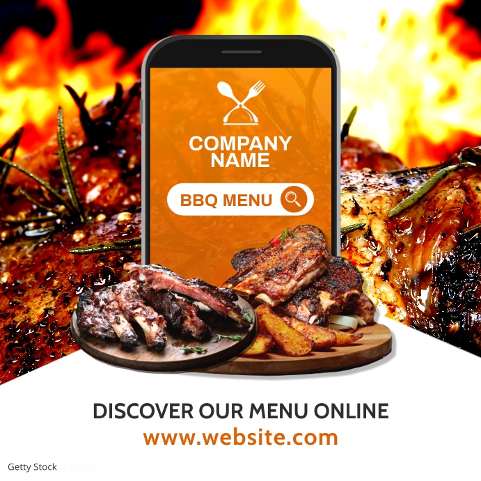 generic instagram post restaurant banner adve Template | PosterMyWall