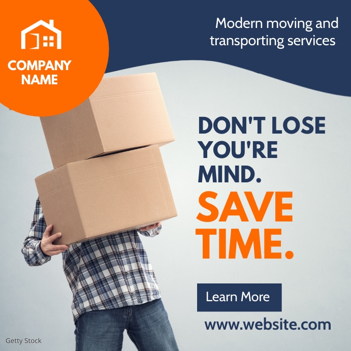 Copy of generic moving services advertisement online | PosterMyWall