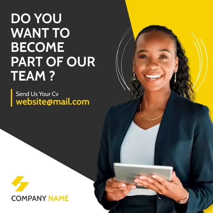 Copy of Generic multipurpose hiring instagram post ba | PosterMyWall