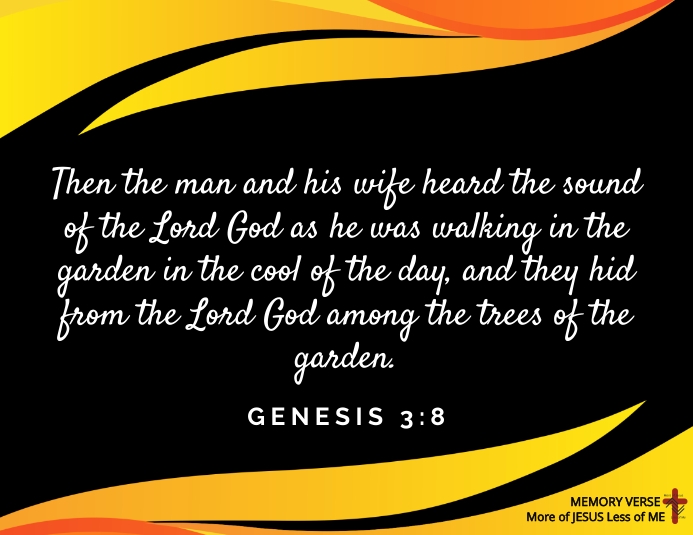 GENESIS 3:8 Template | PosterMyWall