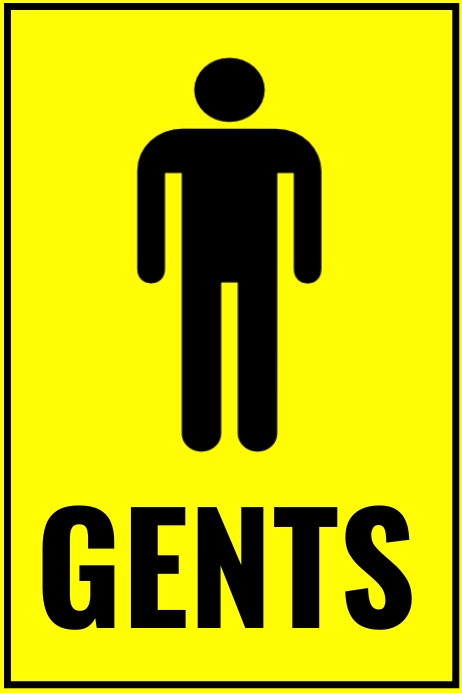 gents only sign Template | PosterMyWall