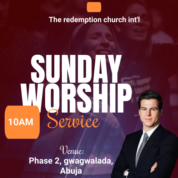 Geometric Church Program Poster Flyers Reviva Modelo | PosterMyWall