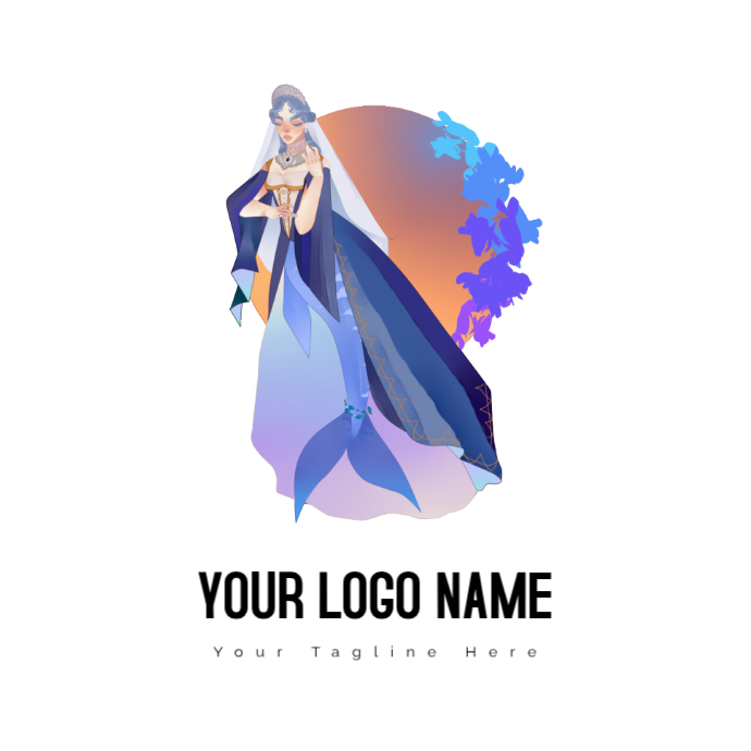 Copy of Geometric Costume Design Fairy Anime Figurine Logo | PosterMyWall