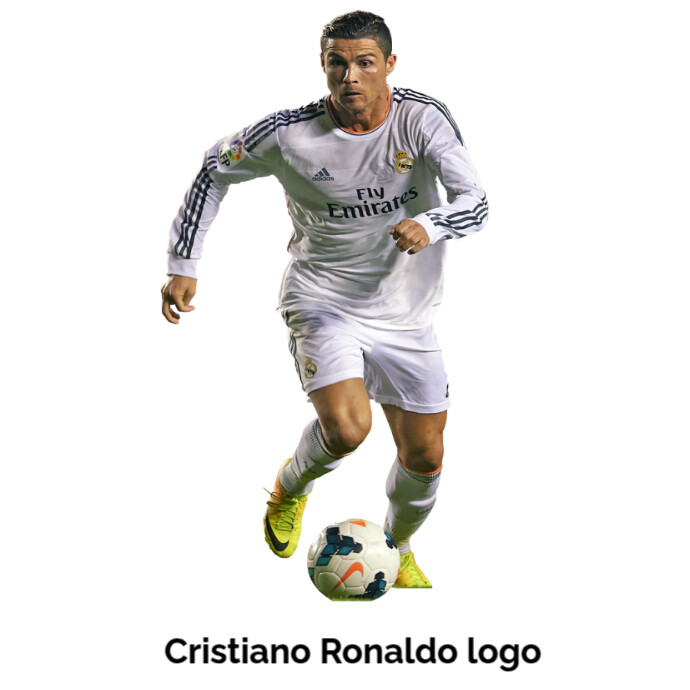 Geometric Cristiano Ronaldo Playing Football, Cristiano Logo Template ...