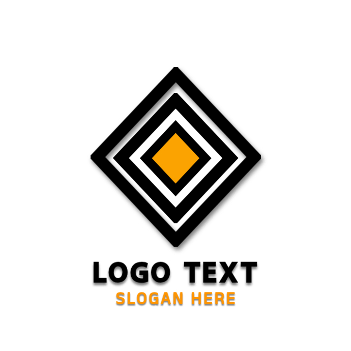 Geometric Diamond Logo Mockup | Modern Minimal Business & Tech Brand ...