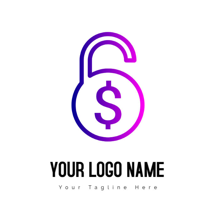 Geometric Finance Currency Symbol Bank Money Logo Template | PosterMyWall