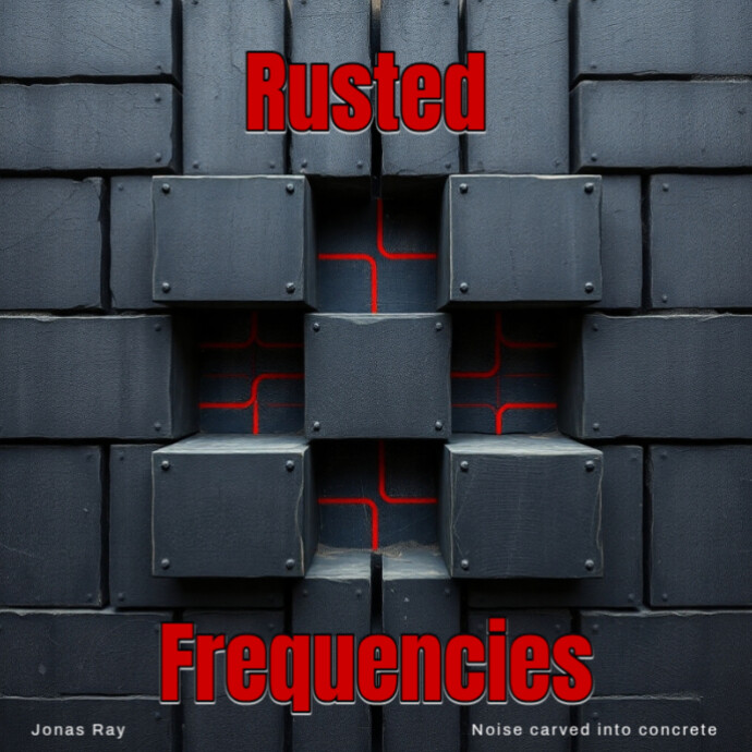 Geometric Industrial Brutalist Noise Album Cover Template | PosterMyWall