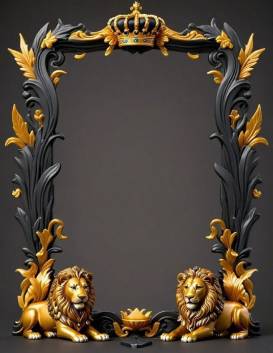 Plantilla de Geometric Royal Frame Of Power | PosterMyWall