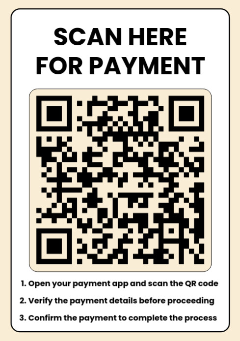 Copy of Geometric Scan And Pay Template A4 | PosterMyWall