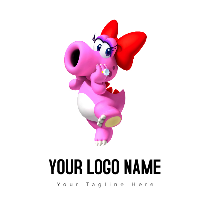 Plantilla de Geometric Super Mario Bros. 2 Doki Doki Panic Logo ...