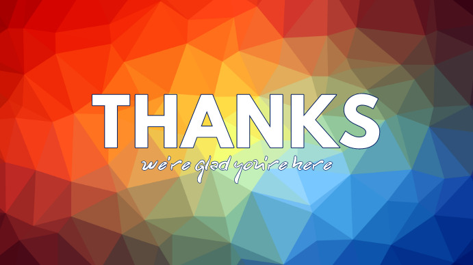 geometric THANK YOU display Template | PosterMyWall