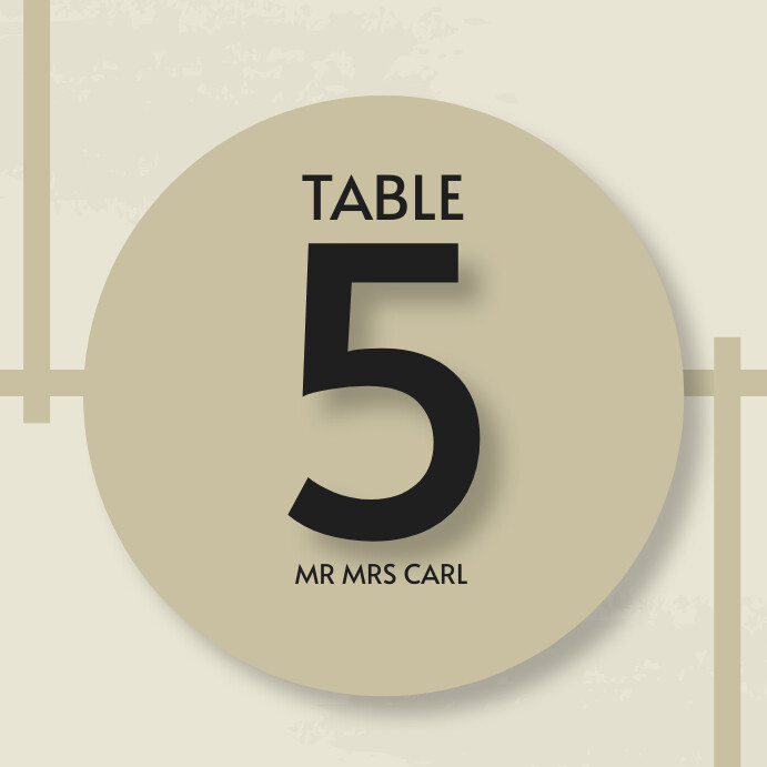 Geometric Wedding Table card Template | PosterMyWall