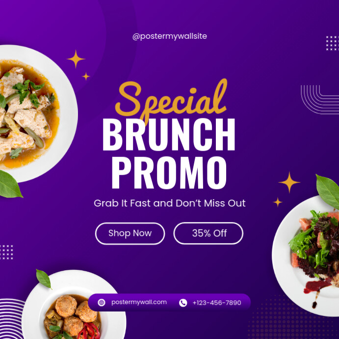 Geometris Special Brunch Pos Instagram Template | PosterMyWall