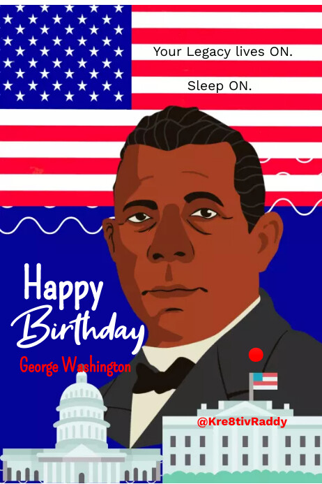 George Washington's Birthday Template | PosterMyWall