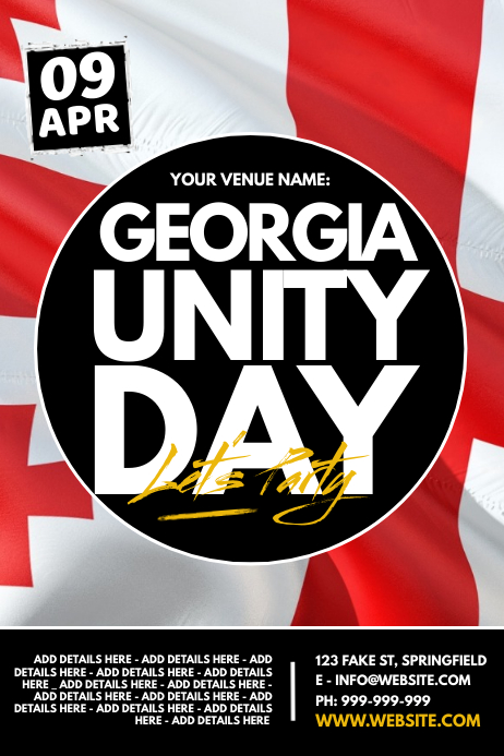 Georgia Unity Day Poster Template | PosterMyWall