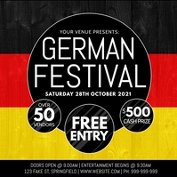 German Festival Video Poster Template | PosterMyWall
