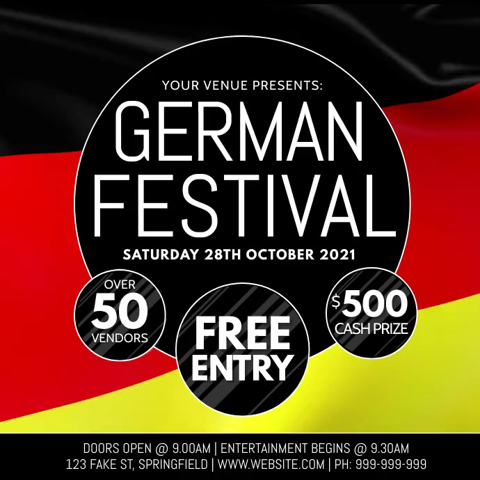Copy of German Festival Video Poster | PosterMyWall
