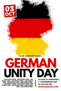 170+ german unity day Customizable Design Templates | PosterMyWall