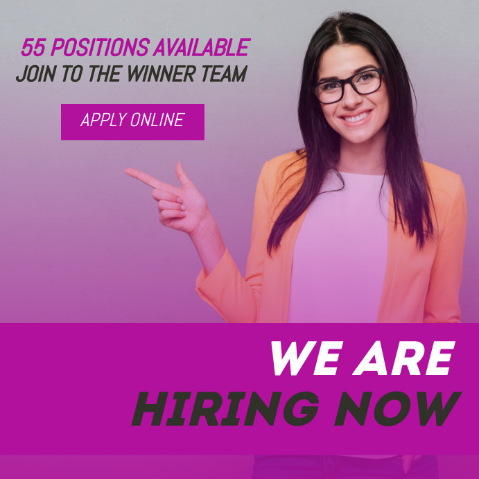 GET A JOB-APPLY NOW Template | PosterMyWall