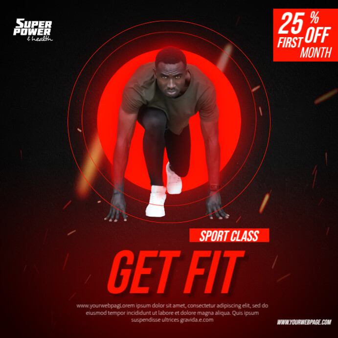 Get Fit Ads Template | PosterMyWall