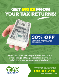 Income Tax TIME Flyer Template | PosterMyWall