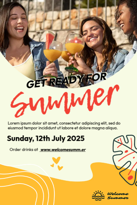 Get Ready For Summer Template | PosterMyWall