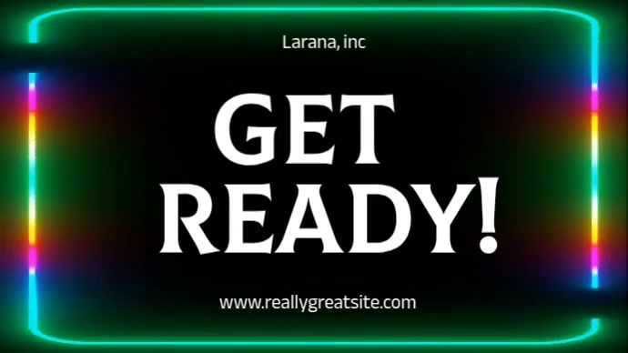 Plantilla de get ready get ready design | PosterMyWall