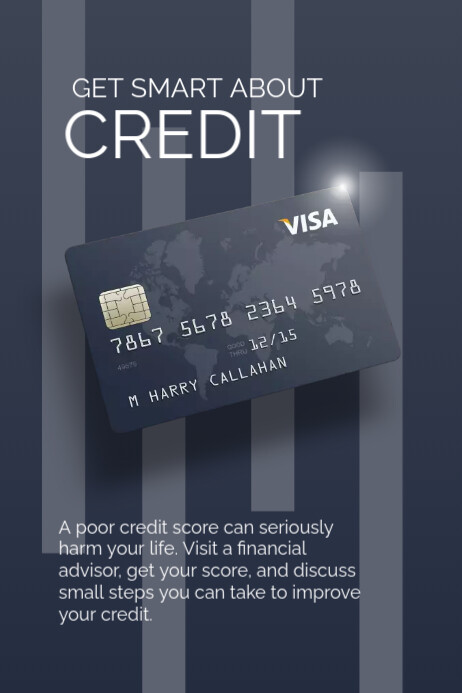 Get Smart About Credit Day Poster Template | PosterMyWall