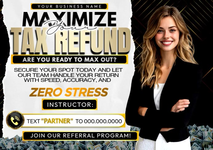 Get the Maximum Tax Refund Template | PosterMyWall
