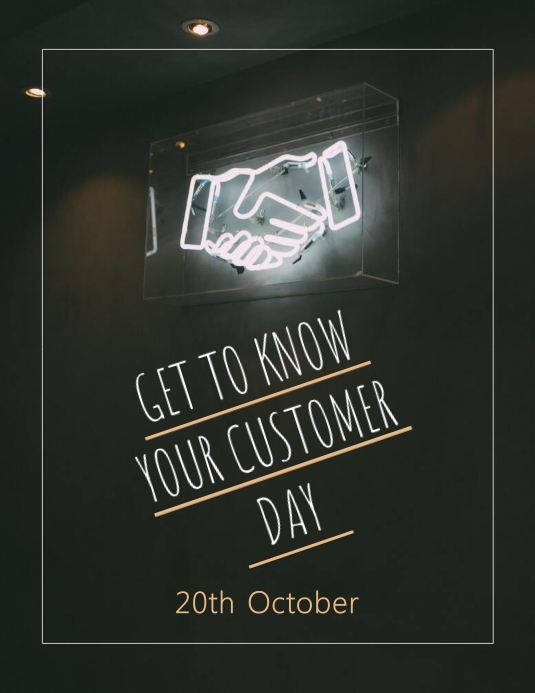 , Kenali Brosur Hari pelanggan Anda Templat | PosterMyWall