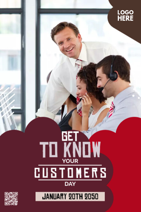 Get To Know Your Customers Day Template | PosterMyWall
