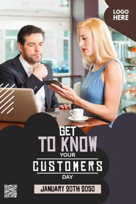 Get To Know Your Customers Day Template | PosterMyWall