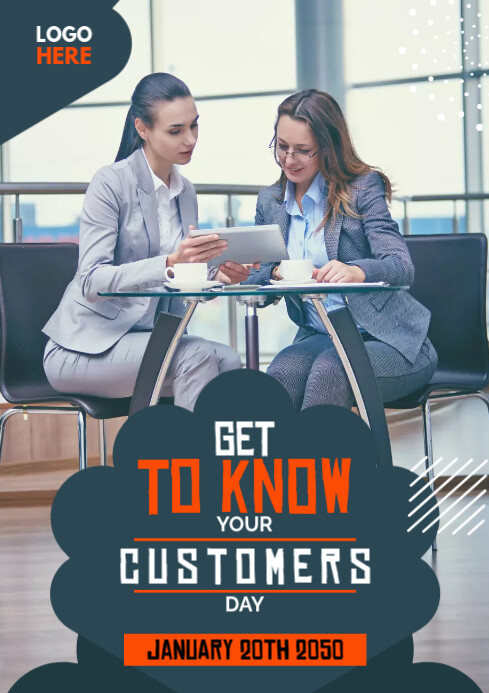 Get To Know Your Customers Day Template | PosterMyWall
