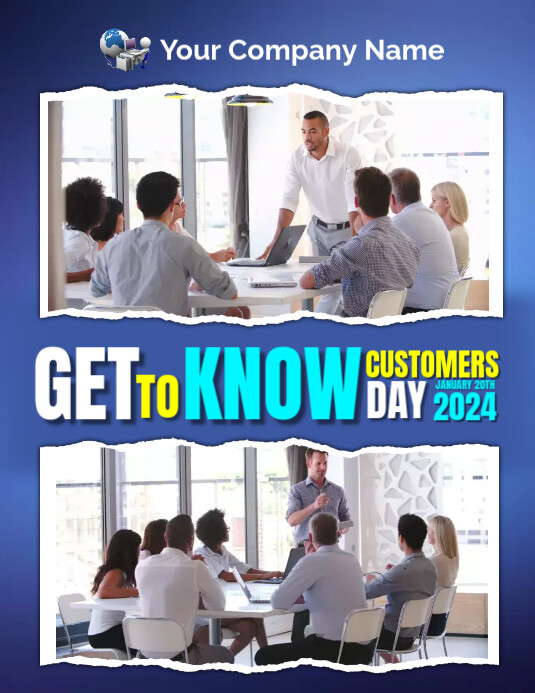 Plantilla de Get To Know Your Customers Day Social Media P | PosterMyWall