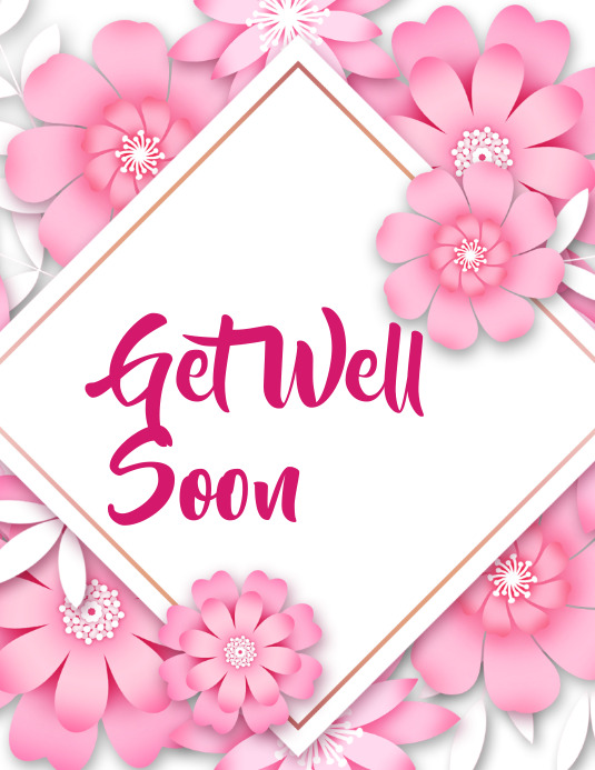 Copy of Get well soon, greeting card | PosterMyWall