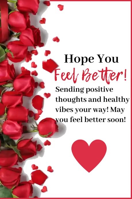 Get Well Soon,Wishes, Health Template | PosterMyWall