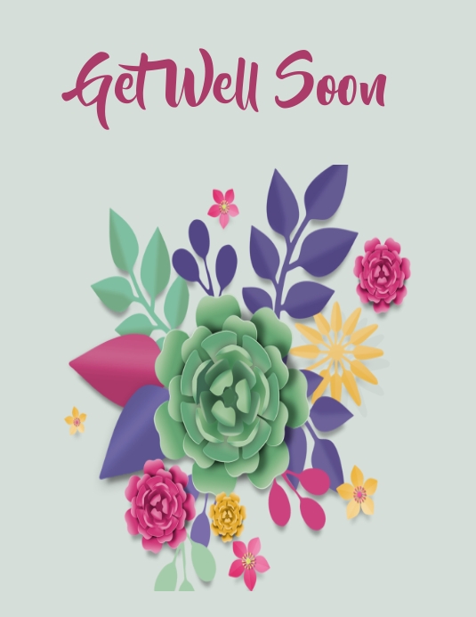 get well soon Template | PosterMyWall