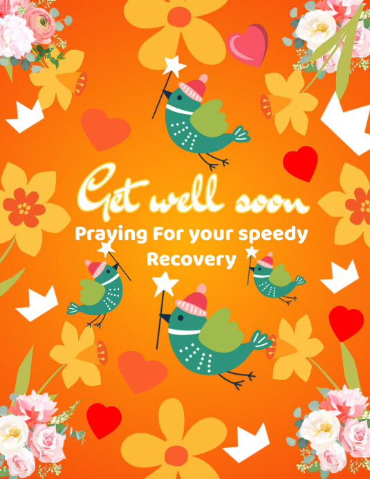 Get well soon flyer template | PosterMyWall