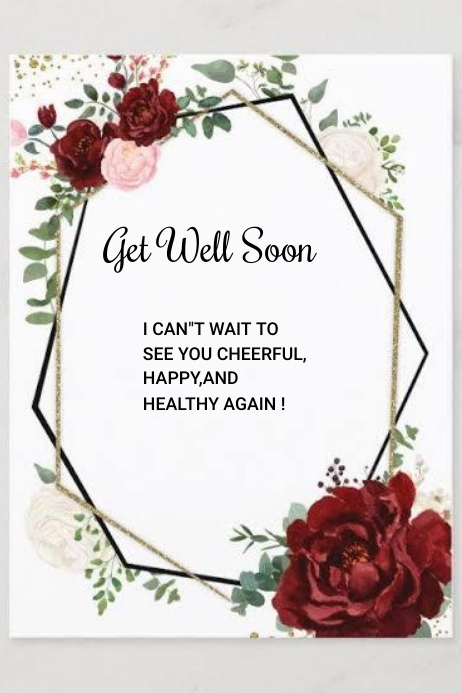 Copy of get well soon poster | PosterMyWall