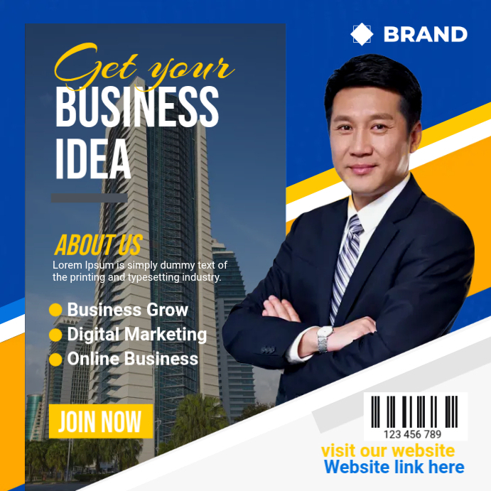 Get Your Business Idea Template | PosterMyWall
