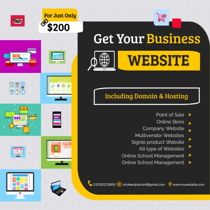 Get Your Website done! Template | PosterMyWall