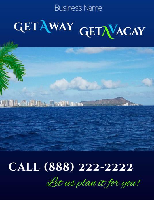 GetAway Travel Poster Template | PosterMyWall