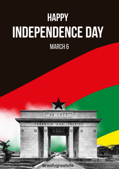 Copy of Ghana Independence Day Flyer Template | PosterMyWall