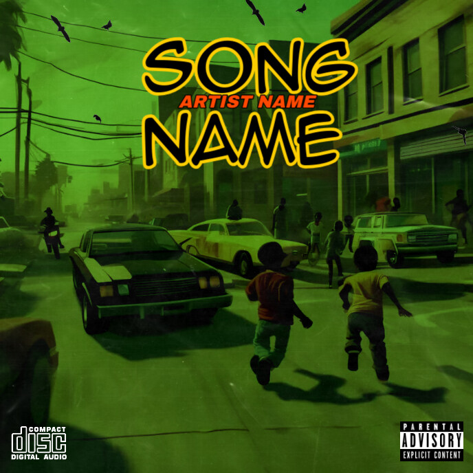 Ghetto album cover template | PosterMyWall