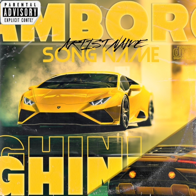 Ghini Cover Art Template | PosterMyWall